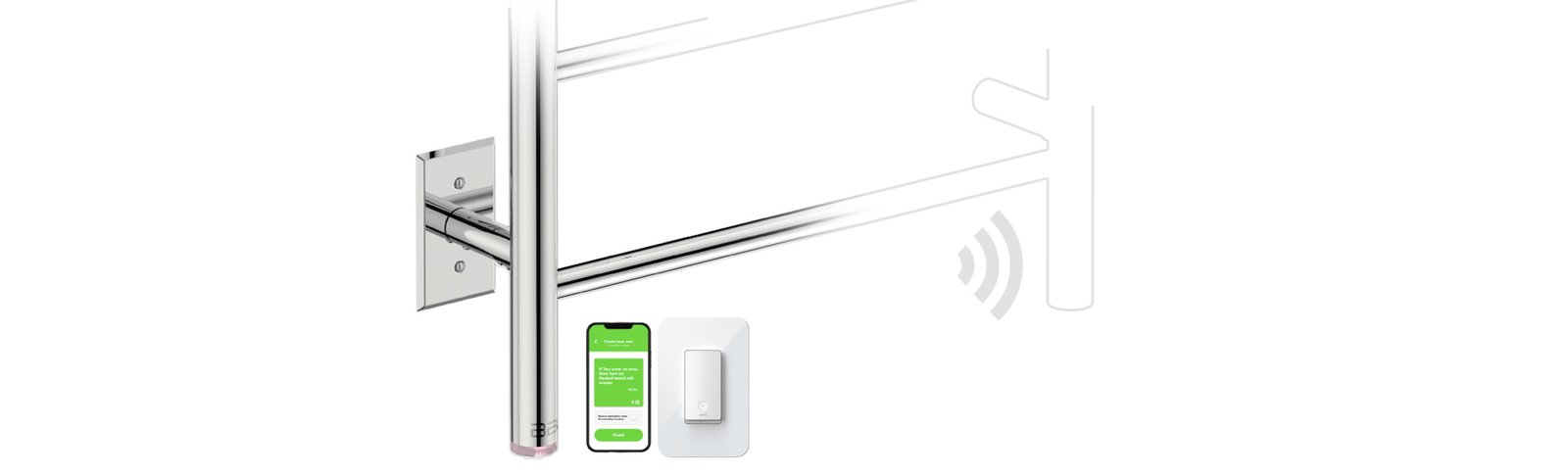 Wi-Fi Switch for Heated Towel Racks - Bathroom Butler United States