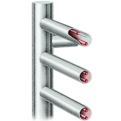 Buy NATURAL 7 Bar Straight Heated Towel Rail 25 inch (PTS Switch ...