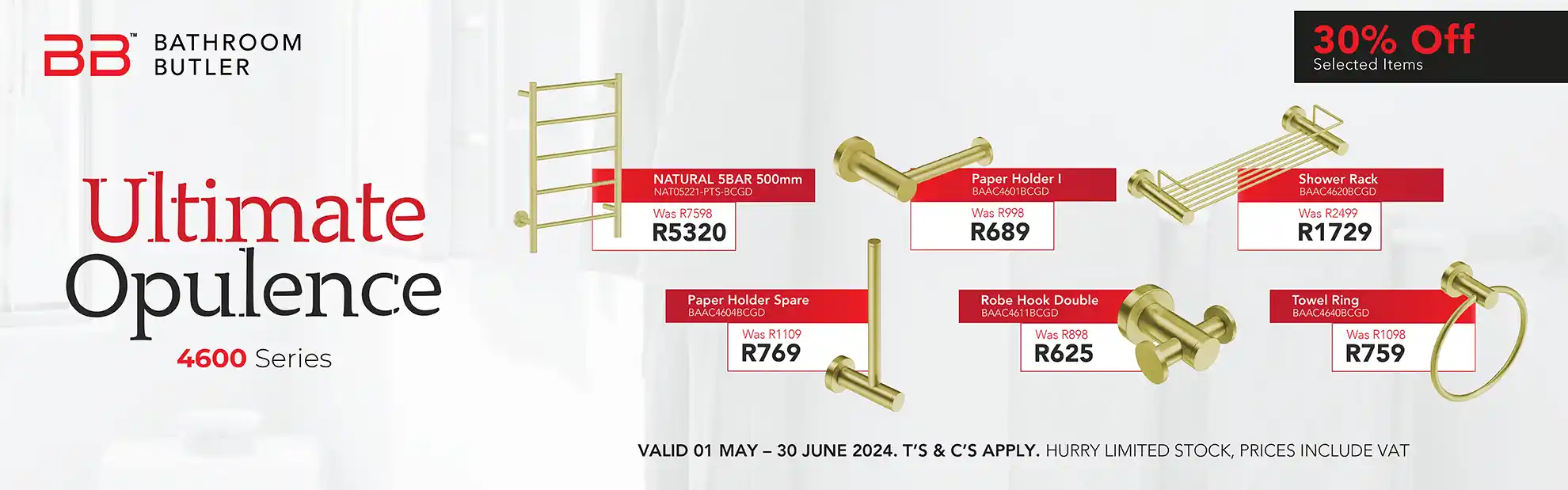 Latest Bathroom Butler Promotions - Bathroom Butler SA