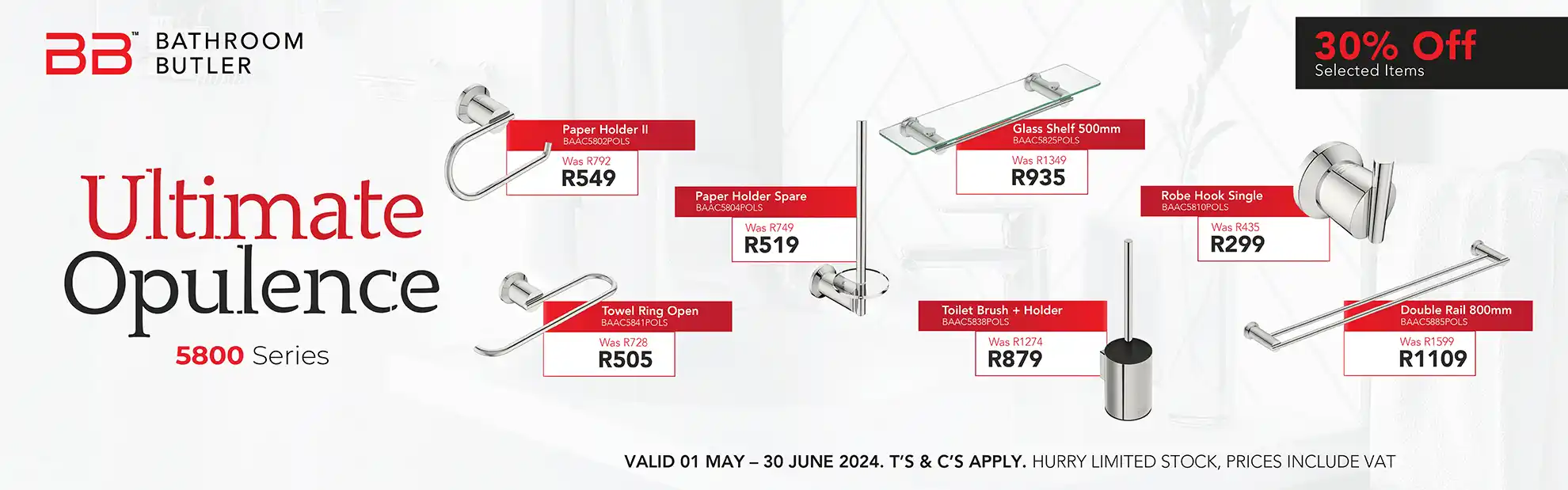 Latest Bathroom Butler Promotions - Bathroom Butler SA